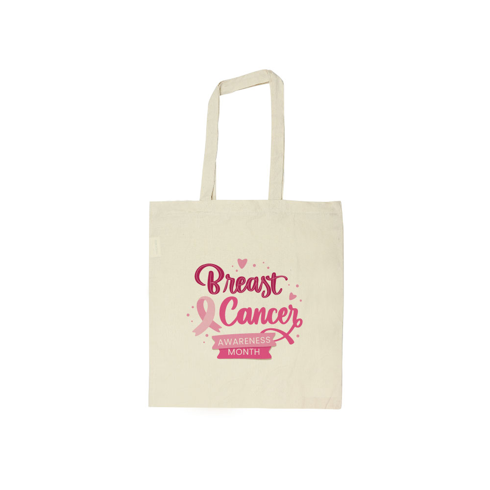 Cotton Bags with Breast Cancer Awareness Logo | Promotional Gifts Suppliers